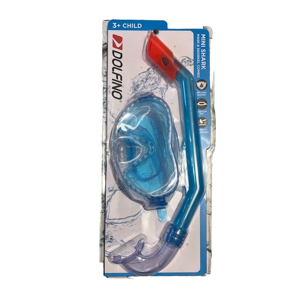 Dolfino | Swim | Nwt Dolfino Mini Shark Mask Snorkel Combo 3 Child ...